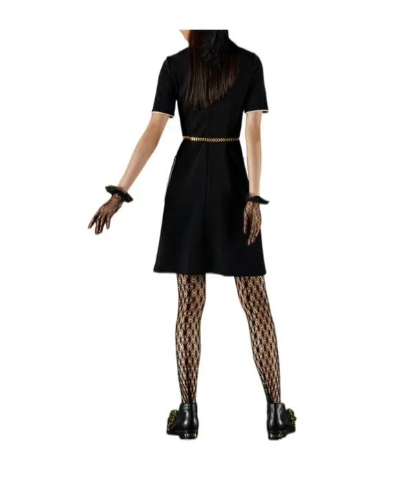 Gucci Buttoned Short-sleeve Midi Dress