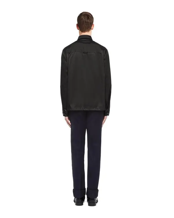 Prada Logo Plaque Chest Pocket Shirt