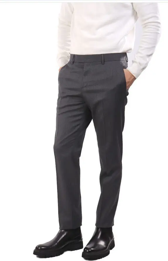 Hugo Boss Tailored Trousers With Belt Loops