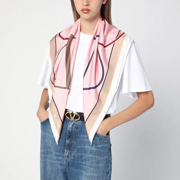 Valentino Garavani Pattern Silk Scarf