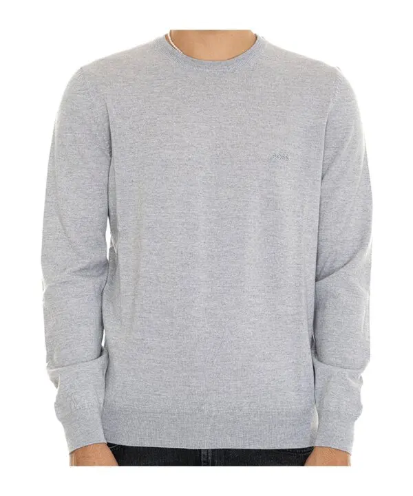 Hugo Boss Crew Neck Long-sleeved Sweatshirt - Gray