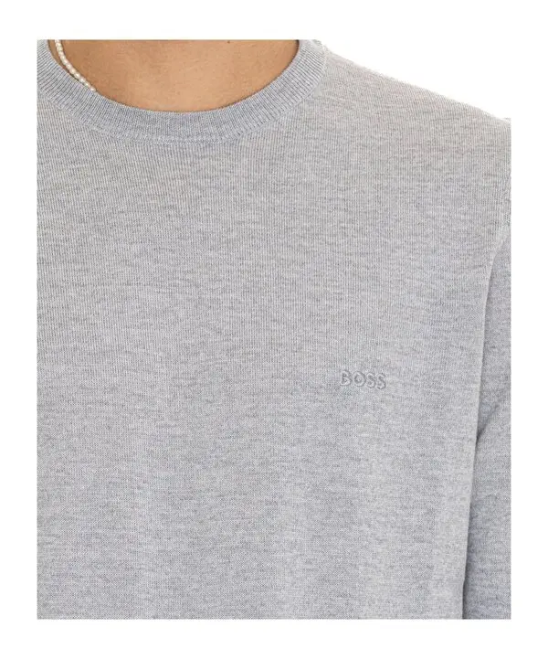 Hugo Boss Crew Neck Long-sleeved Sweatshirt - Gray
