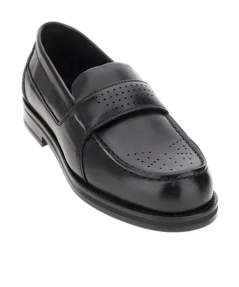 1989 STUDIO Perforated Leather Loafers