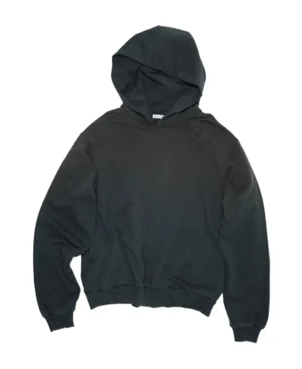 Acne Studios Garment Dyed Logo Hoodie - Black