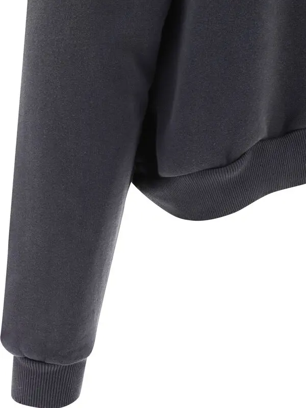 Acne Studios Garment Dyed Logo Hoodie - Black