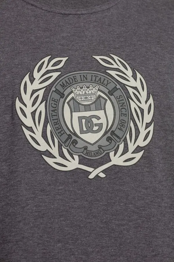 Dolce & Gabbana Dolce Gabbana Logo Printed Crewneck T-shirt