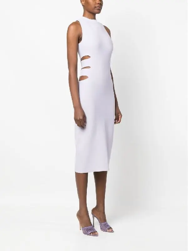 Alaïa Logo Sleeveless Cut-out Dress