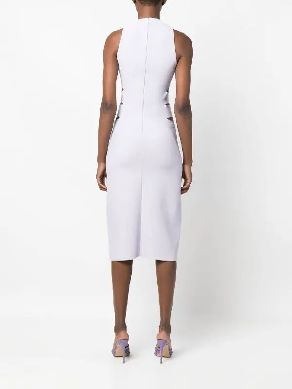 Alaïa Logo Sleeveless Cut-out Dress
