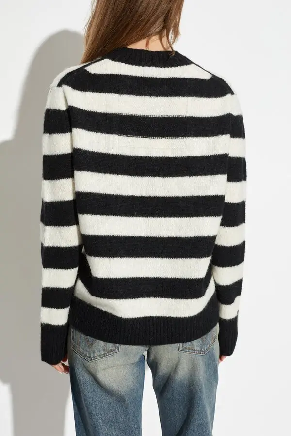 Marc Jacobs Striped Embroidered Jumper