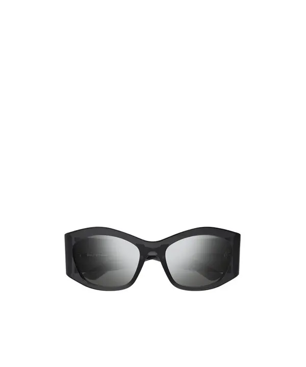 Balenciaga Rectangular Frame Sunglasses - Black