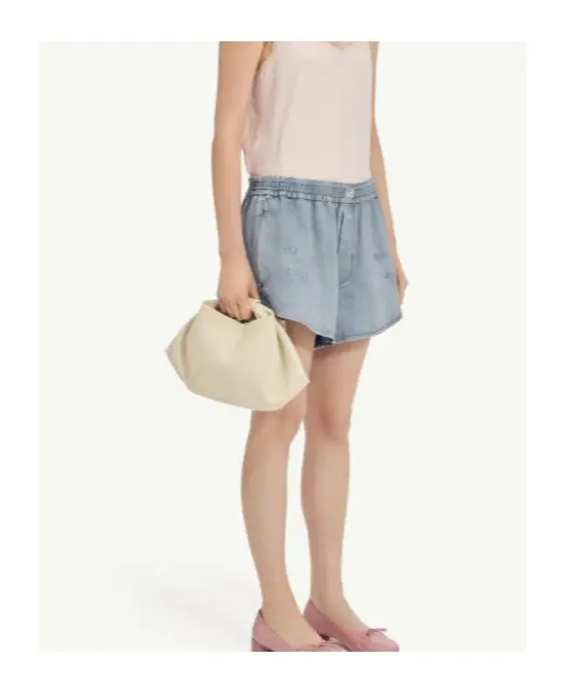 MAISON MARGIELA Distressed Elasticated-waist Denim Shorts