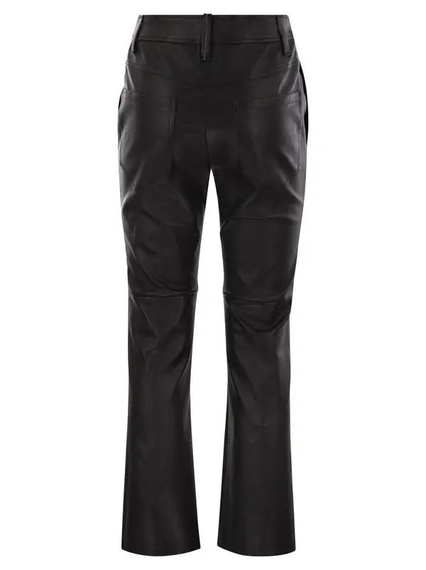 Brunello Cucinelli Square Cigarette Trousers - Black