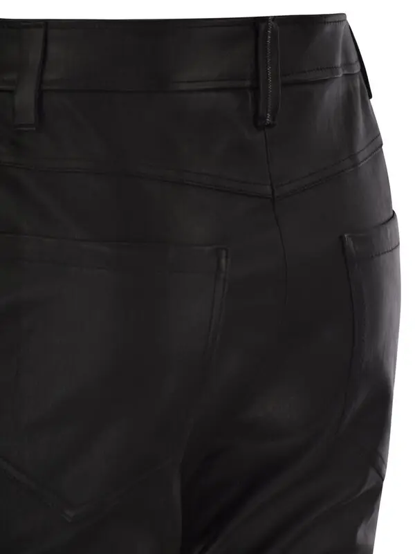 Brunello Cucinelli Square Cigarette Trousers - Black