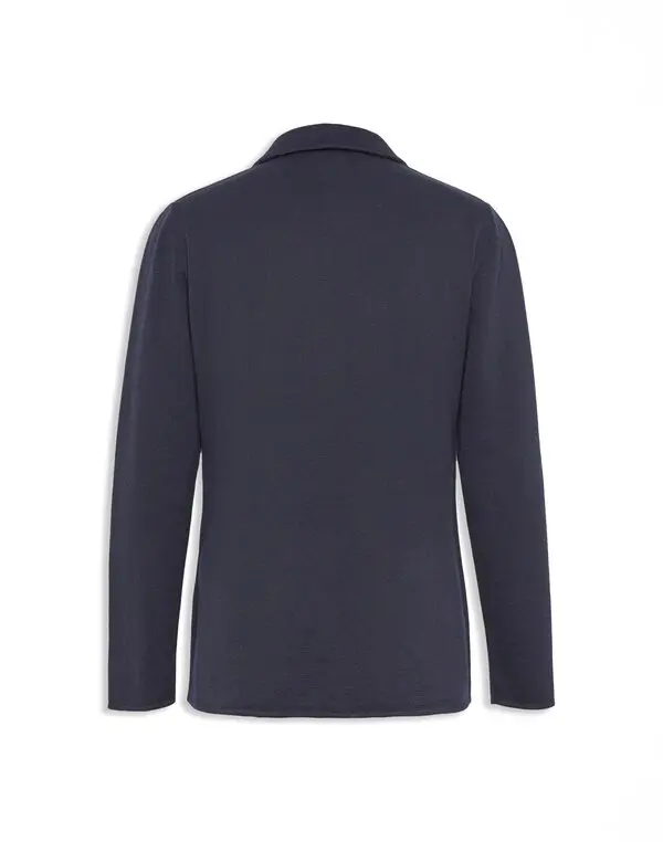 LARDINI Long-sleeved Collared Suit Jacket - Black
