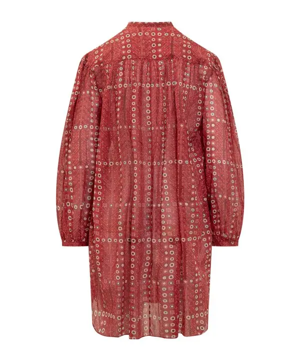 Isabel Marant Étoile Long Sleeve Printed Dress