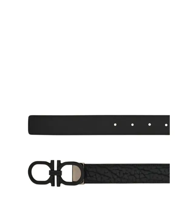 FERRAGAMO Double Gancini Adjustable Belt