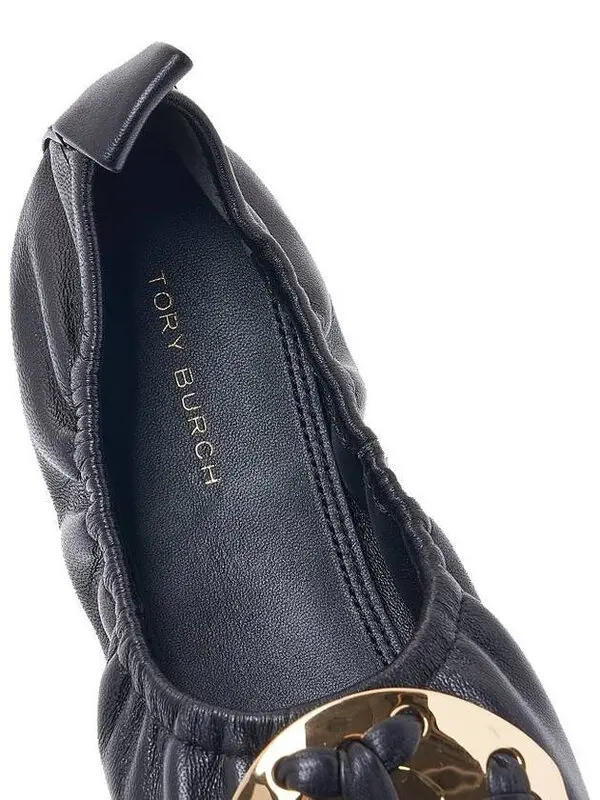 Tory Burch Woven Double T 10mm Ballerina Flats