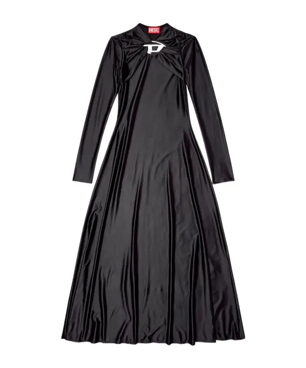 DIESEL® D-iamo Draped Midi Dress - Black
