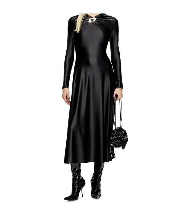 DIESEL® D-iamo Draped Midi Dress