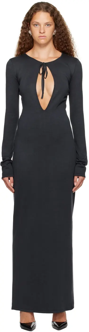Magda Butrym Cut-out Long-sleeved Maxi Dress
