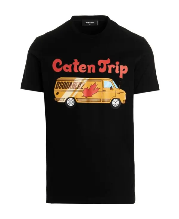 Dsquared2 Graphic Printed Crewneck T-shirt