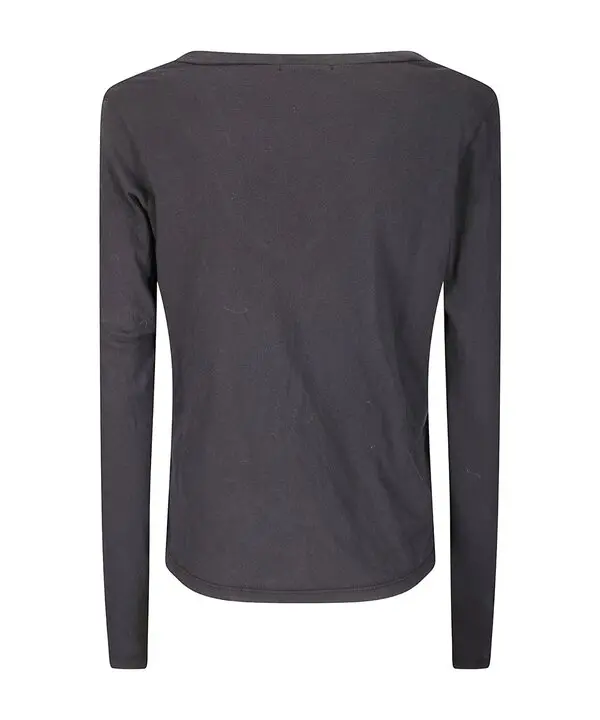 JAMES PERSE Deep V-neck Long Sleeve T-shirt