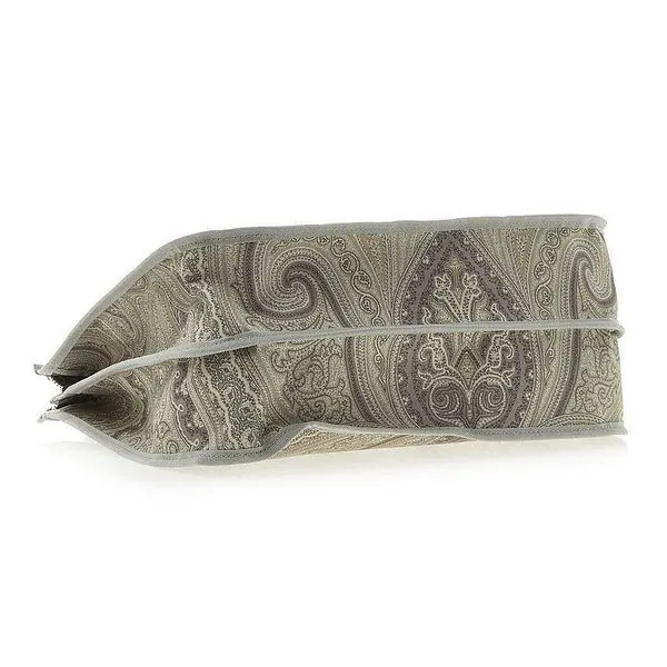 Etro Graphic Pattern Zipper Clutch - Gray