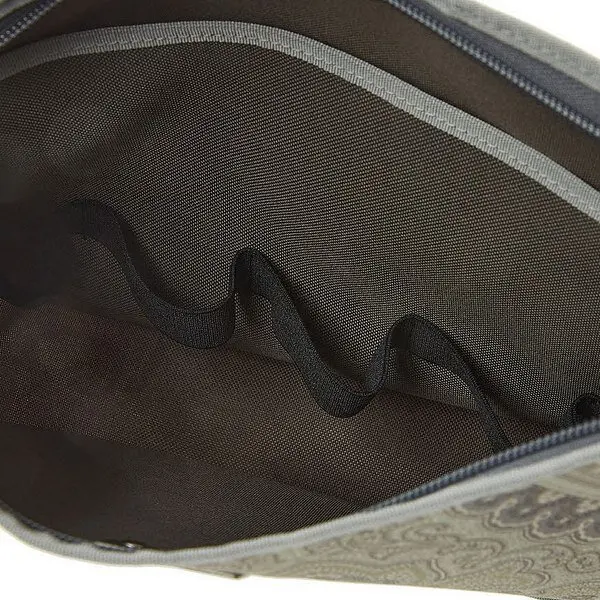 Etro Graphic Pattern Zipper Clutch - Gray