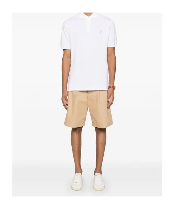 Brunello Cucinelli Logo Detailed Short-sleeved Polo Shirt