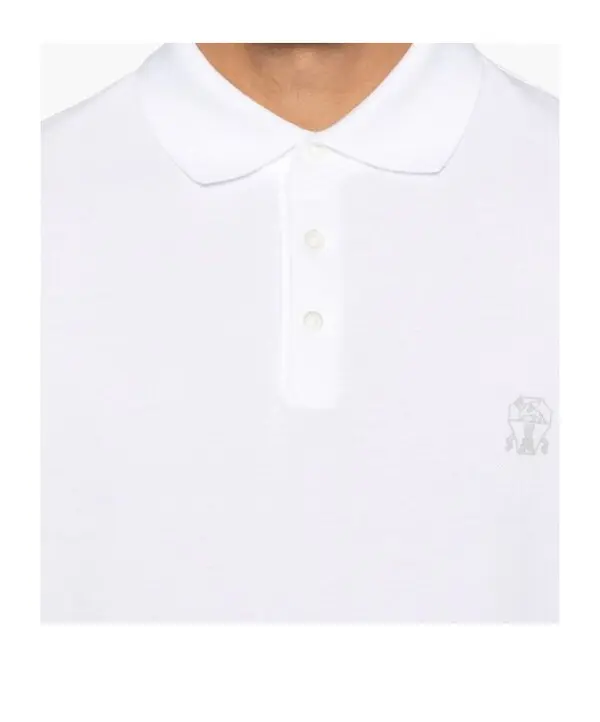 Brunello Cucinelli Logo Detailed Short-sleeved Polo Shirt