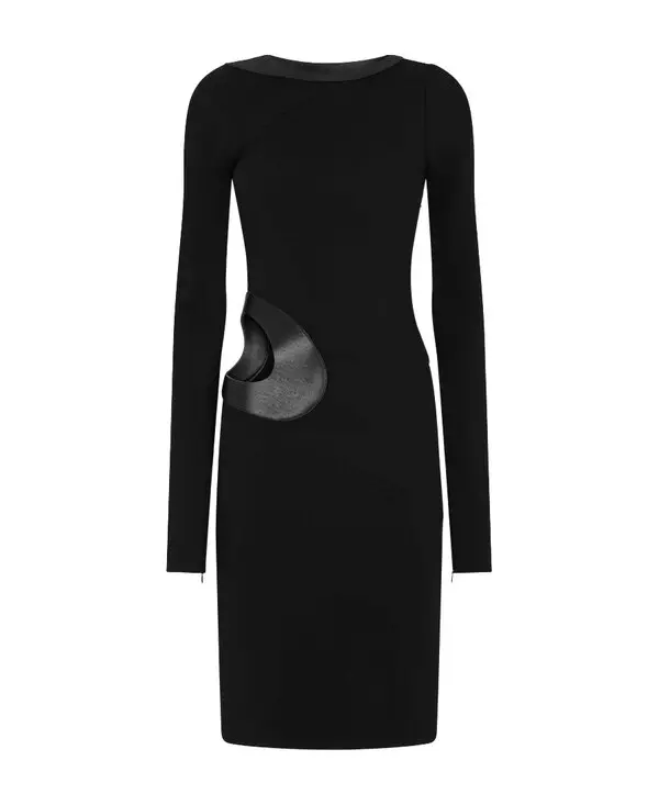 TOM FORD Cut-out Detailed Crewneck Mini Dress