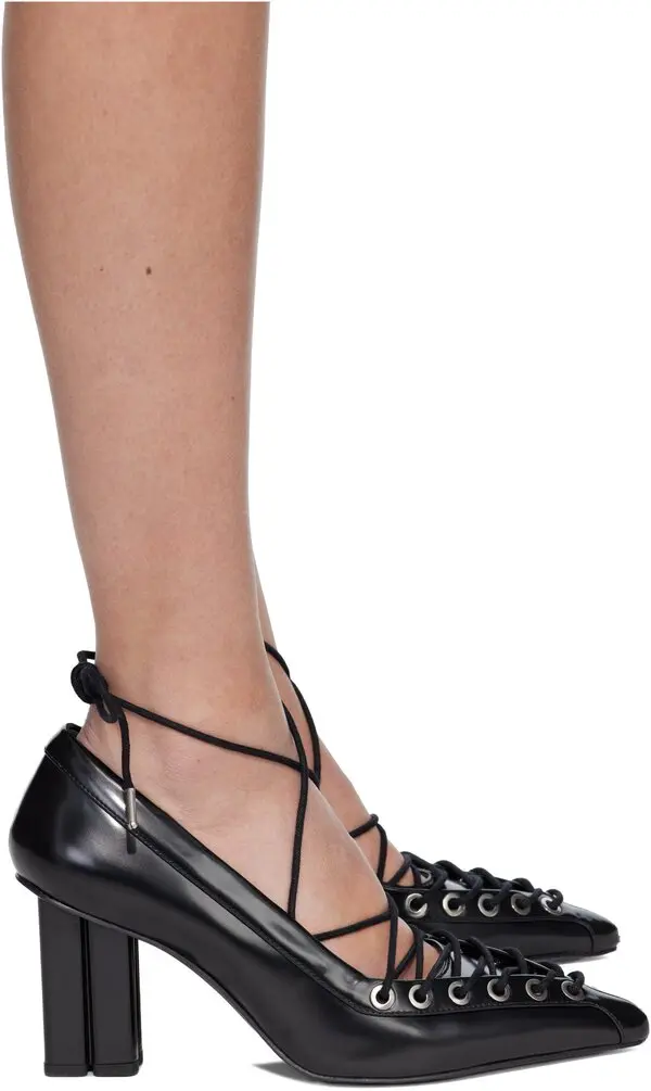 GANNI Lace Up Butterfly High Pump