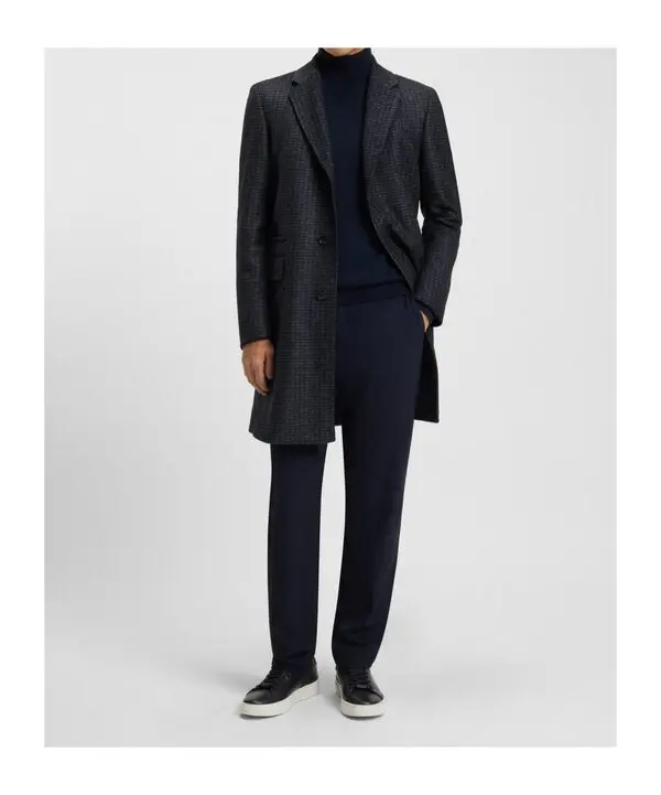 Hugo Boss Buttoned Coat - Dark Blue