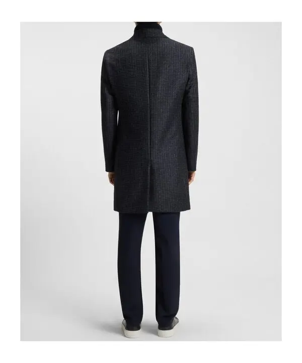 Hugo Boss Buttoned Coat - Dark Blue
