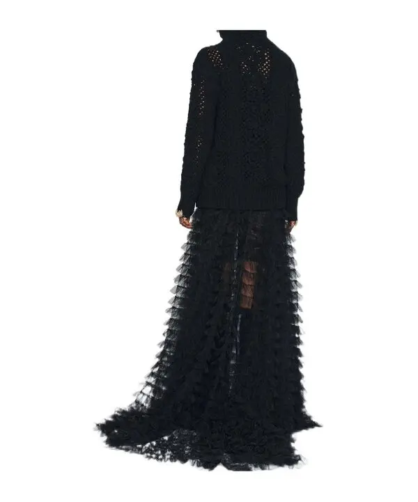 Dior Stand Collar Sweater With Bee Embroidery
