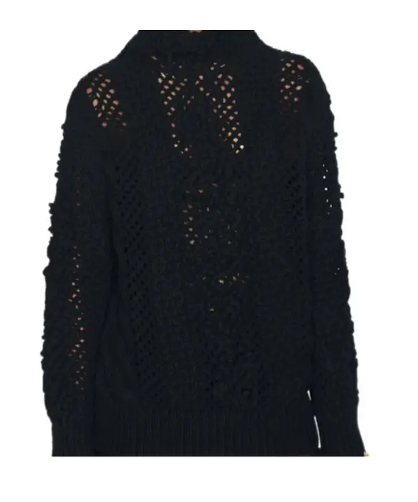 Dior Stand Collar Sweater With Bee Embroidery