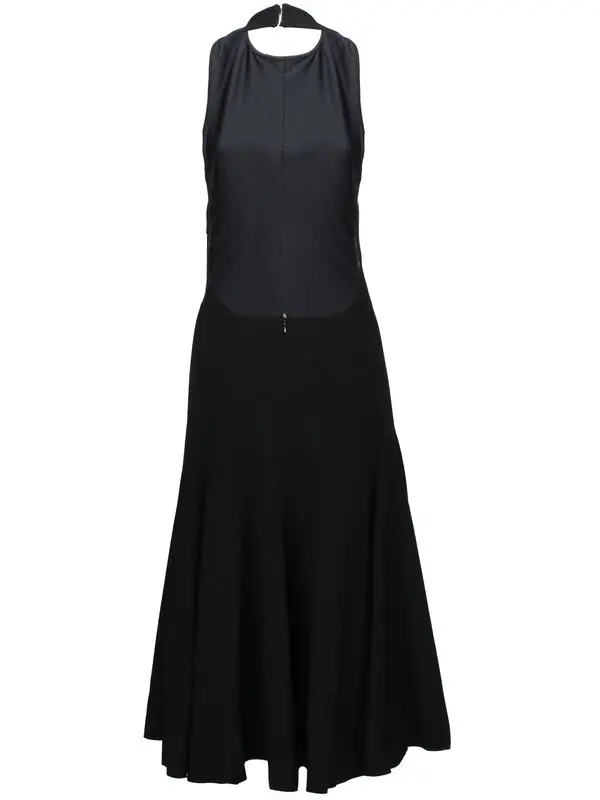 Jacquemus La Robe Favola Flared Halter Dress