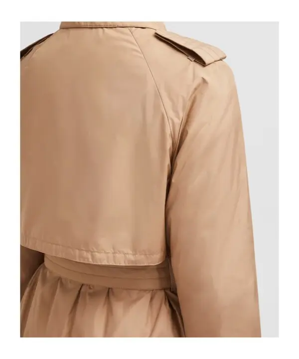 Moncler Barbetane Down Trench Coat - Camel/beige
