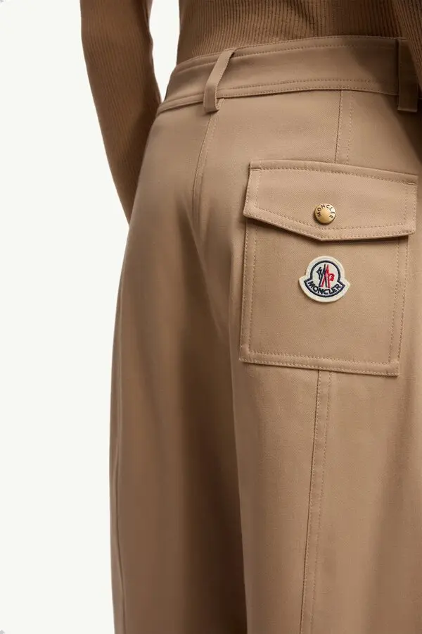 Moncler Straight Leg Gabardine Trousers