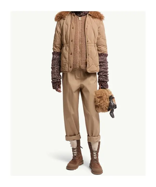 Moncler Straight Leg Gabardine Trousers