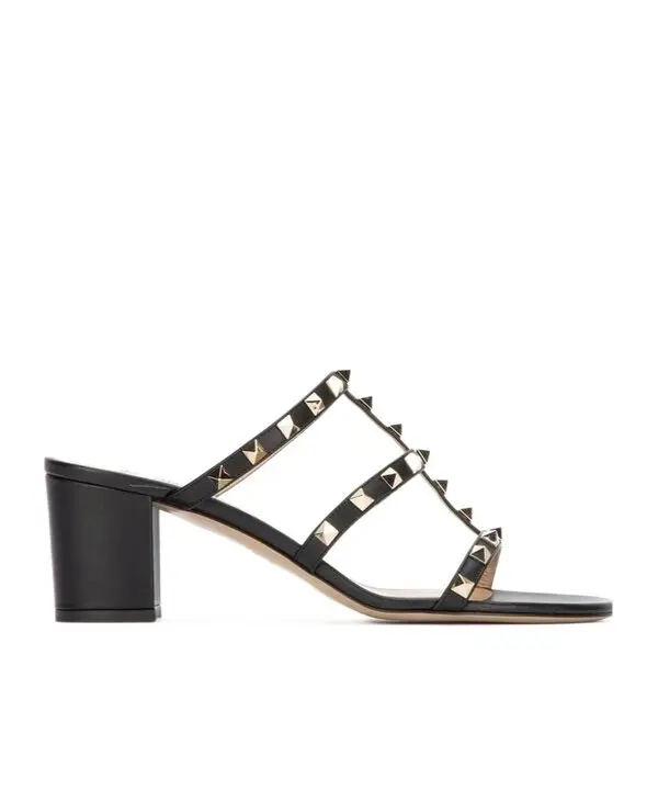 Valentino Garavani Rockstud Open Toe Caged Sandals - Black
