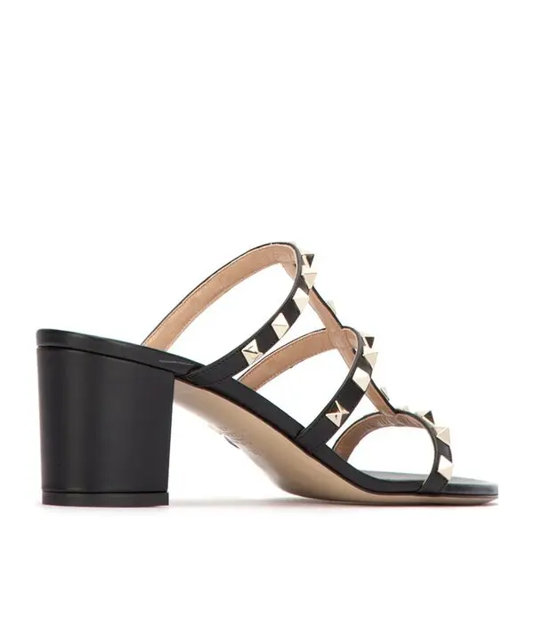 Valentino Garavani Rockstud Open Toe Caged Sandals - Black
