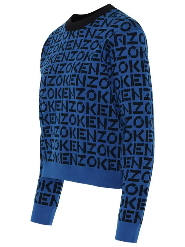 Kenzo Logo-knit Crewneck Jumper