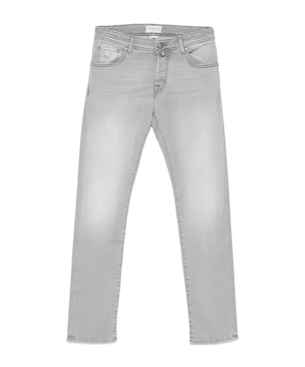 Jacob Cohen Nick Button Denim Jeans - Light Grey