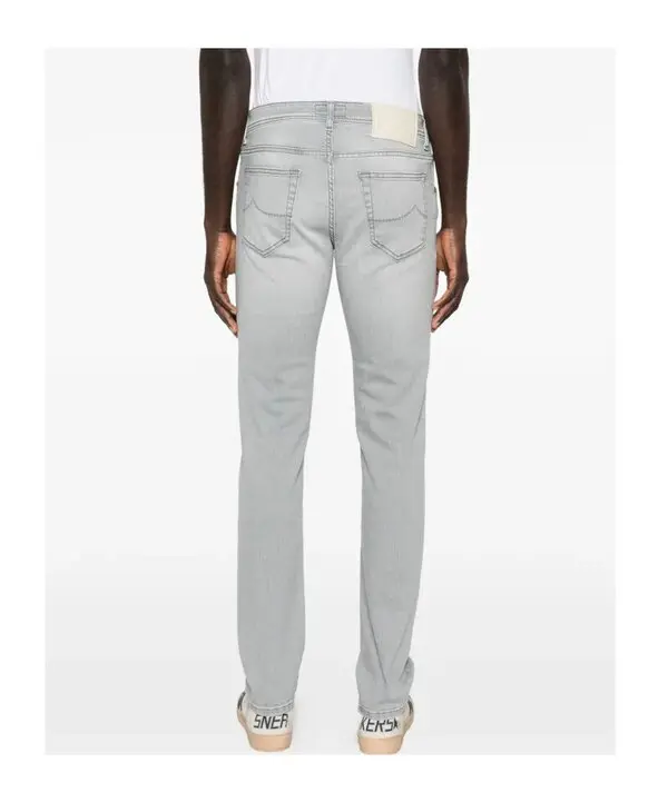 Jacob Cohen Nick Button Denim Jeans - Light Grey