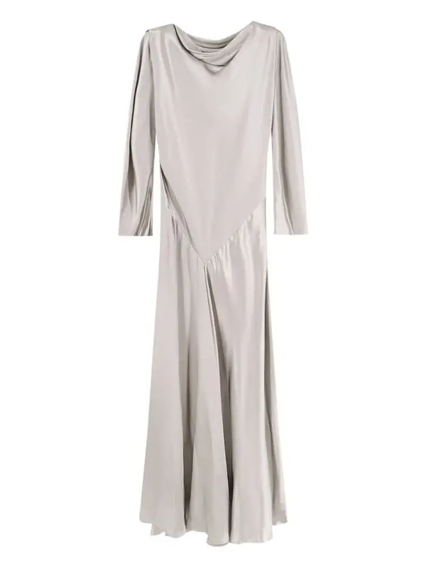Alberta Ferretti Long Sleeve Maxi Dress