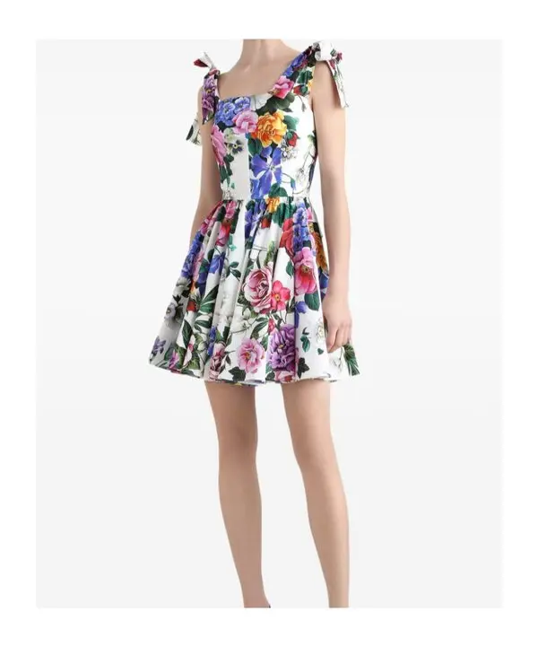 Dolce & Gabbana Floral Sleeveless Mini Dress