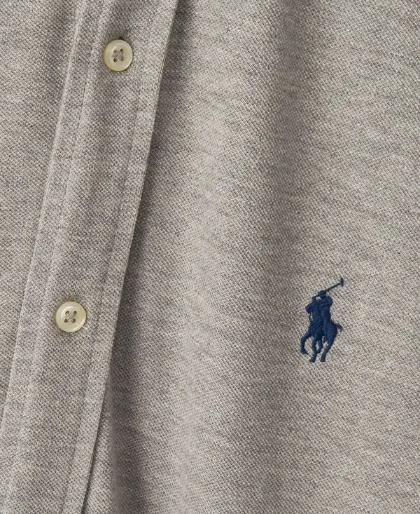 Polo Ralph Lauren Logo Embroidered Shirt - Gray