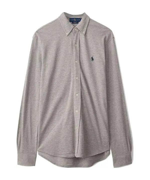 Polo Ralph Lauren Logo Embroidered Shirt - Gray