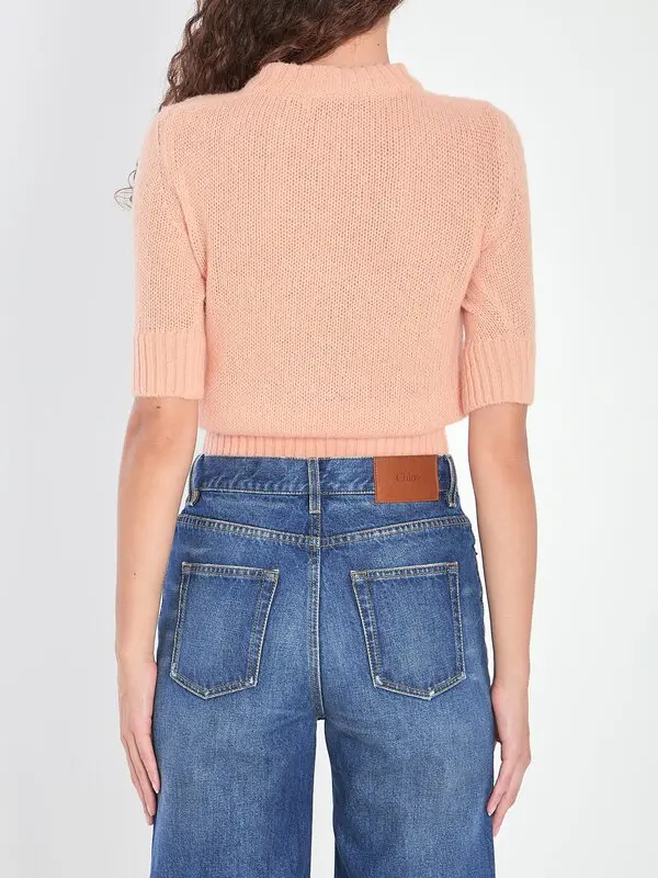 Chloé Elbow-sleeved Logo Sweater - No
